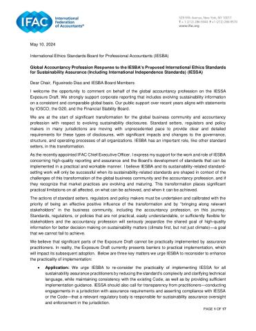 Global Accountancy Profession’s Response to the IESBA’s Proposed ...