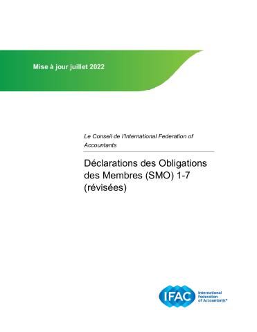 Déclarations des Obligations des Membres (SMO) 1-7 (révisées) | IFAC