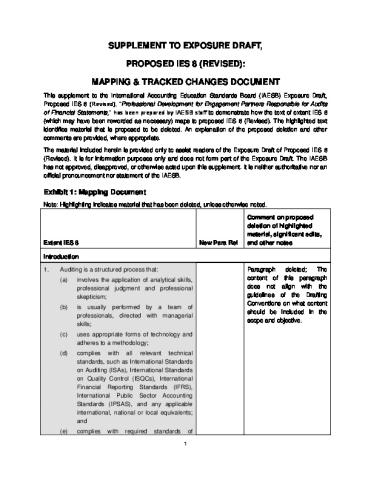 IES 8, Professional Development for Engagement Partners Responsible for ...